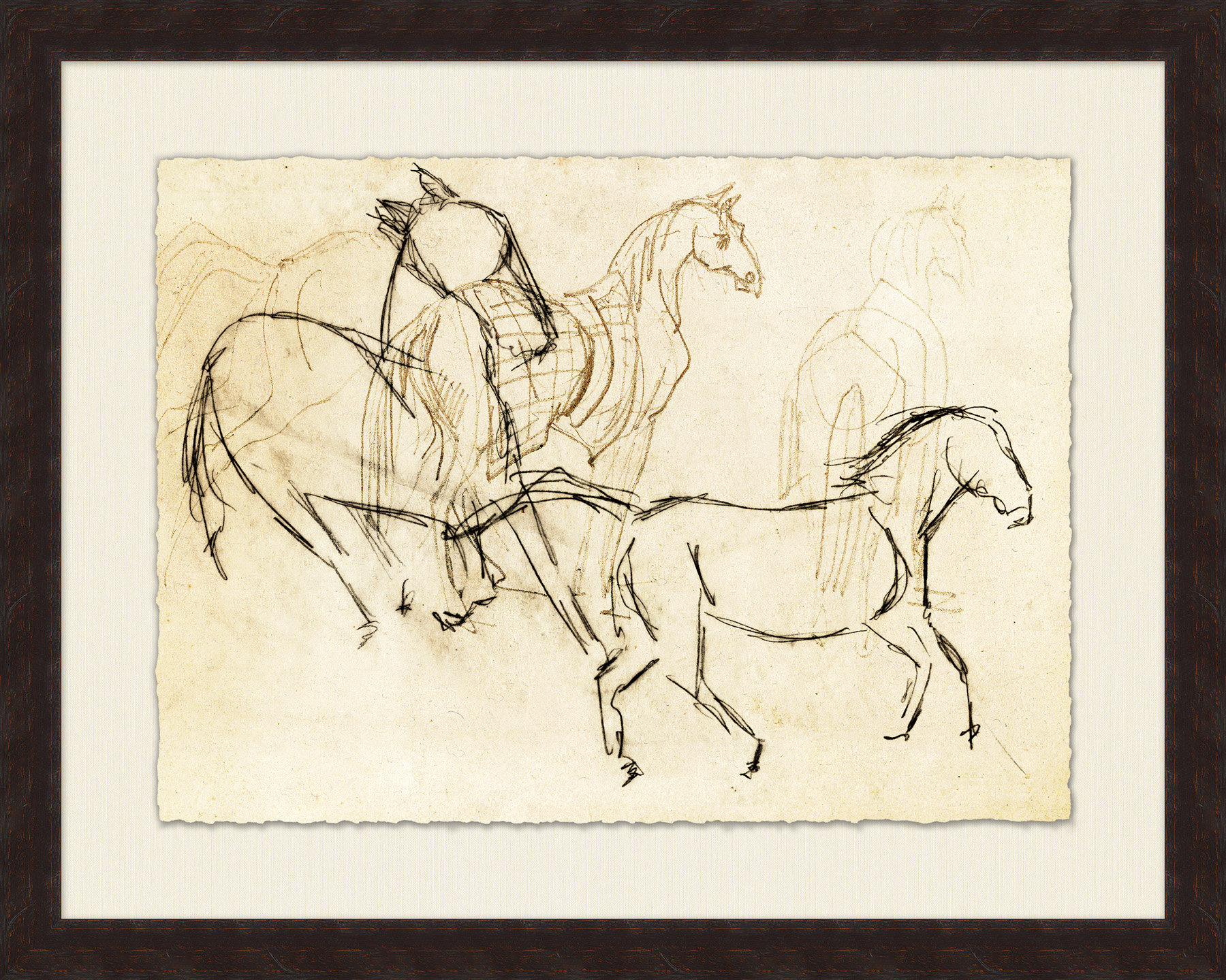 Wendover Art Group Layered Horse Study " Layered Horse Study 2 ...