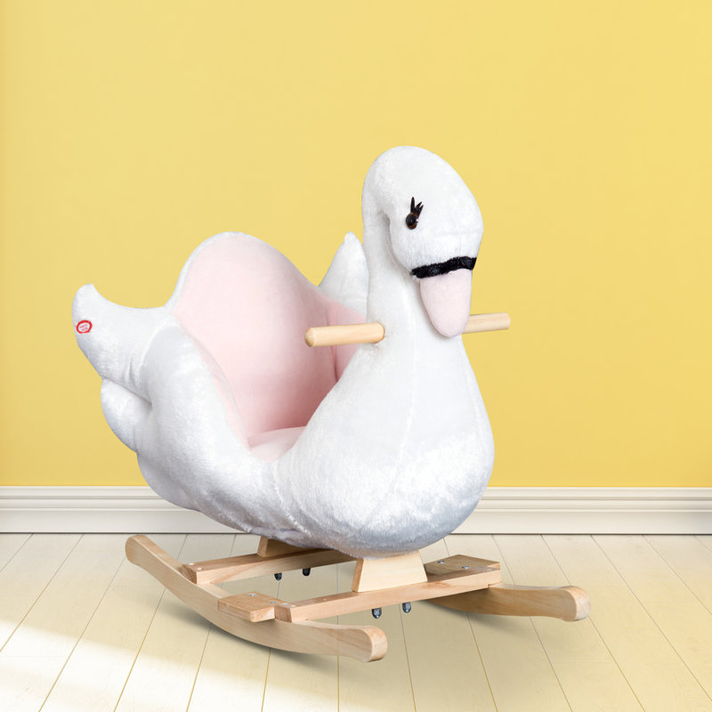 Qaba Kids Plush Toy Swan Style Rocker & Reviews | Wayfair