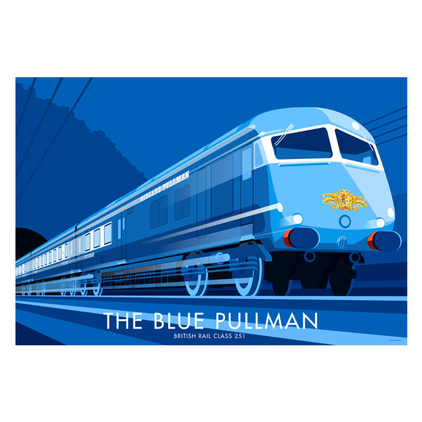 East Urban Home The Blue Pullman by Stephen Millership - Print ...