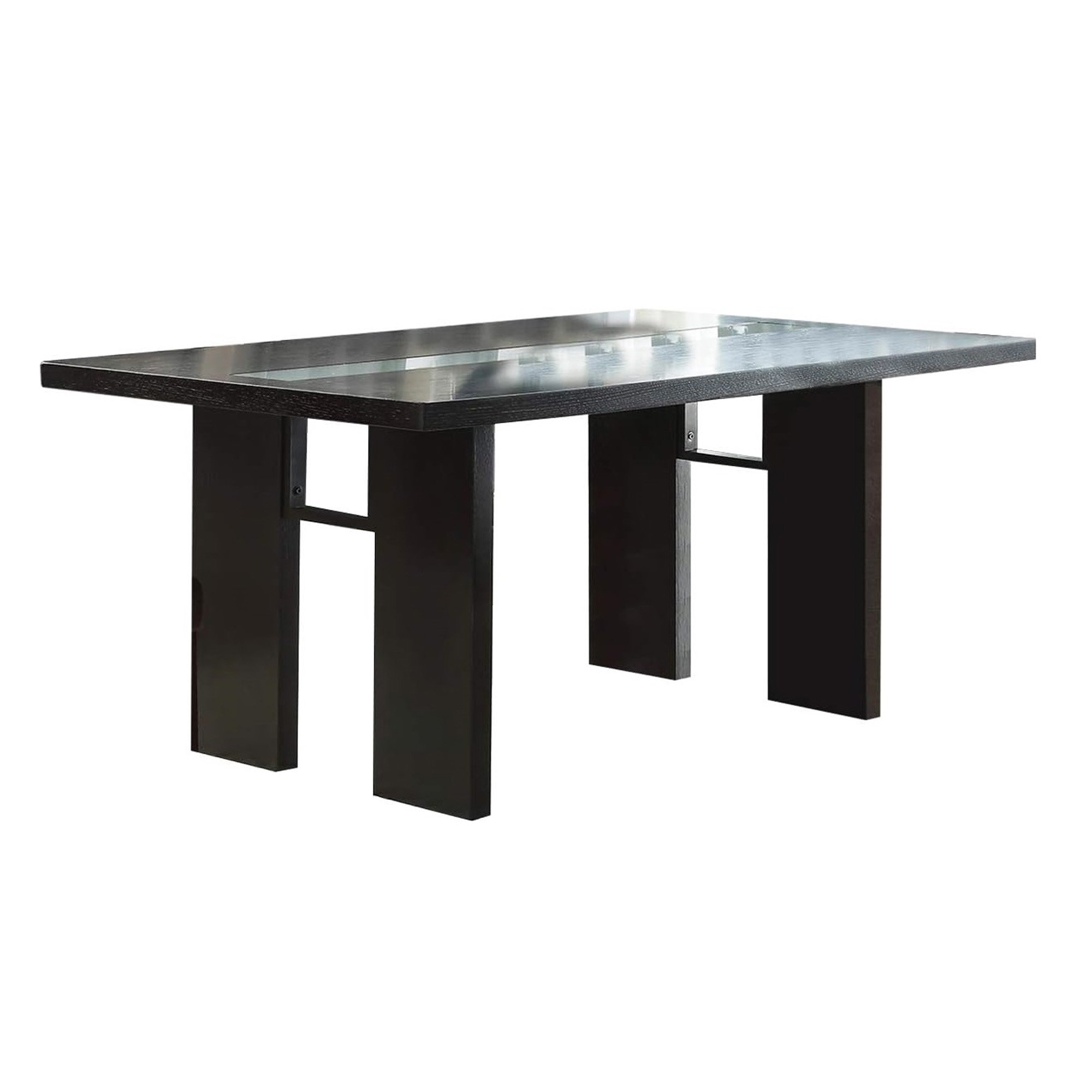 Latitude Run® Contemporary Espresso Finish 1Pc Dining Table Only Solid ...