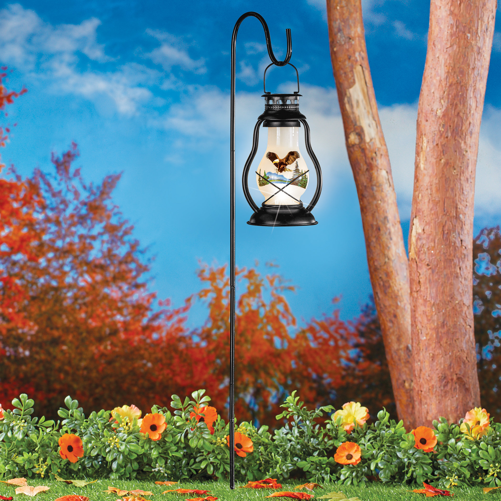 Arlmont & Co. Eagle Solar Lantern With Hook - Wayfair Canada