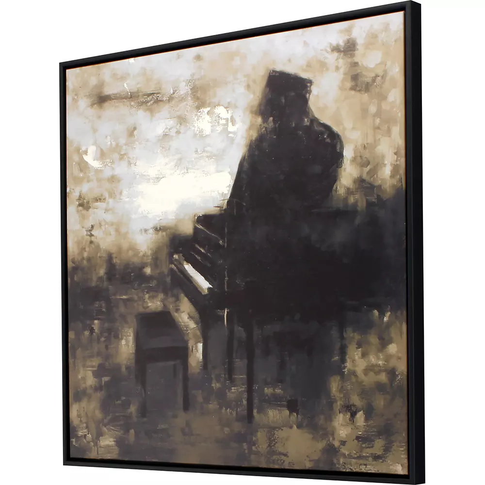 Lark Manor™ Elegant Grand by Brosi - Floater Frame Painting on Canvas ...