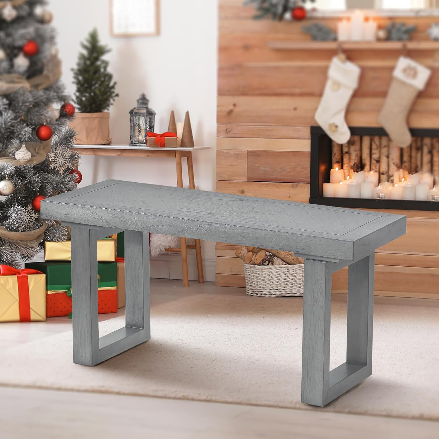 Ebern Designs Wooden Dining Bench, 48 Inch Kitchen Table Bench ...