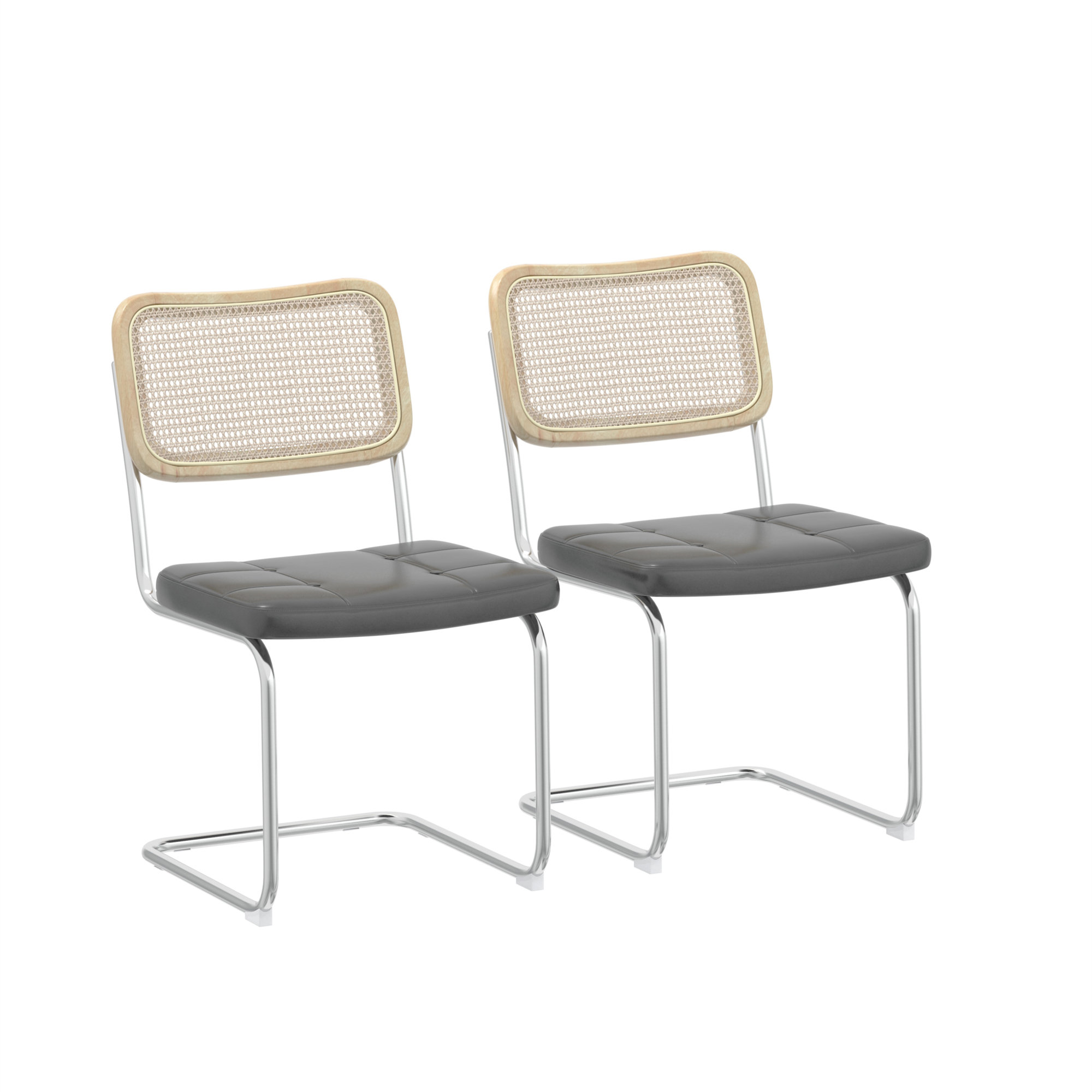 Bay Isle Home™ High-density Comfort Pu Leather Style Rattan Dining ...