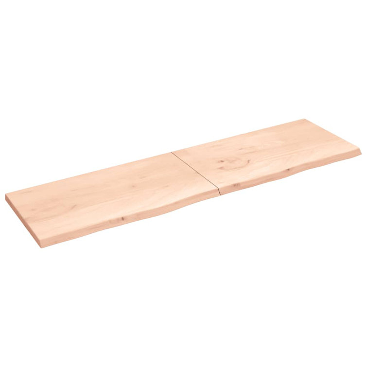 Brayden Studio Avitzur 220cm Solid Wood Bathroom Vanity Top | Wayfair.co.uk