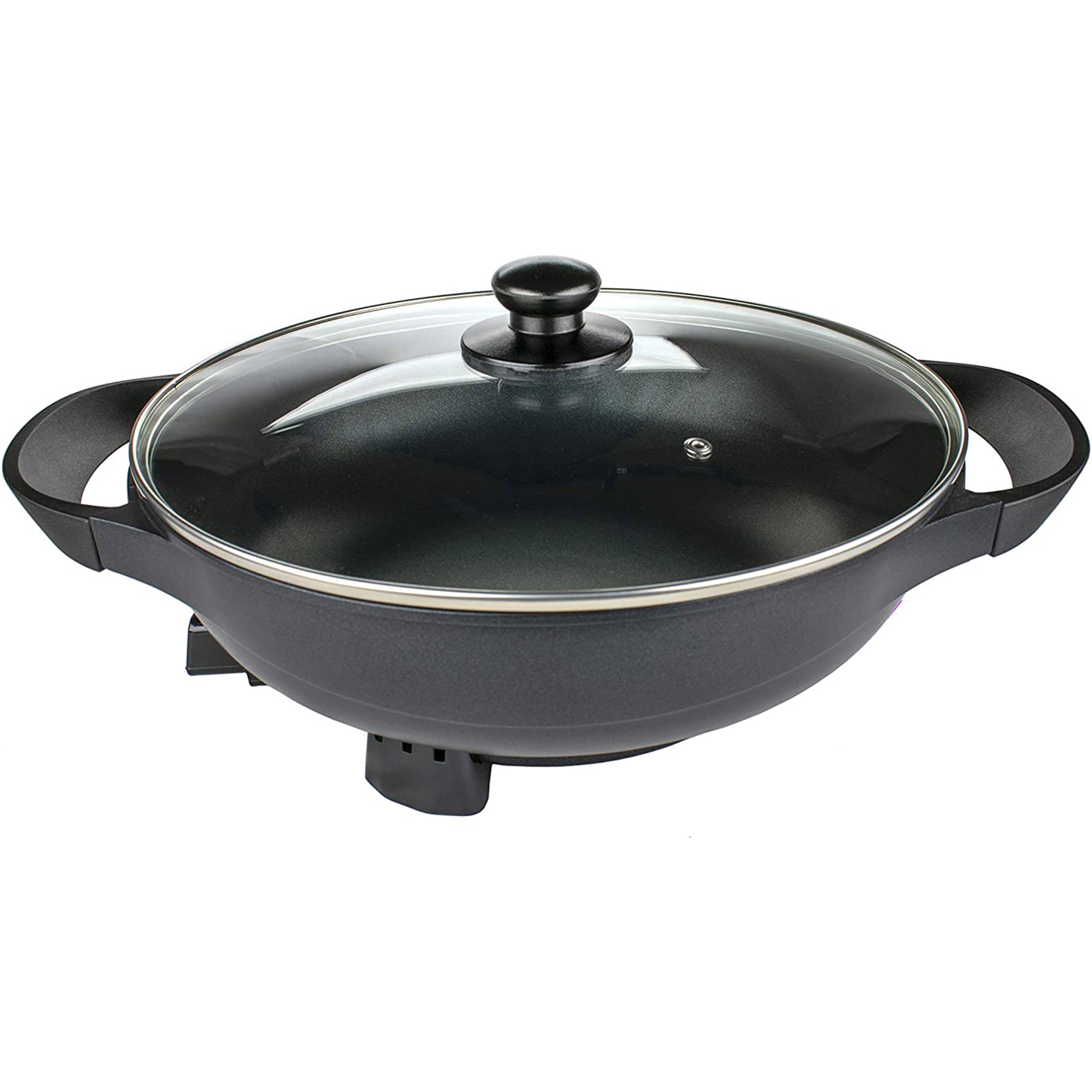 Brentwood 9" Electric Wok with Glass Lid | Wayfair