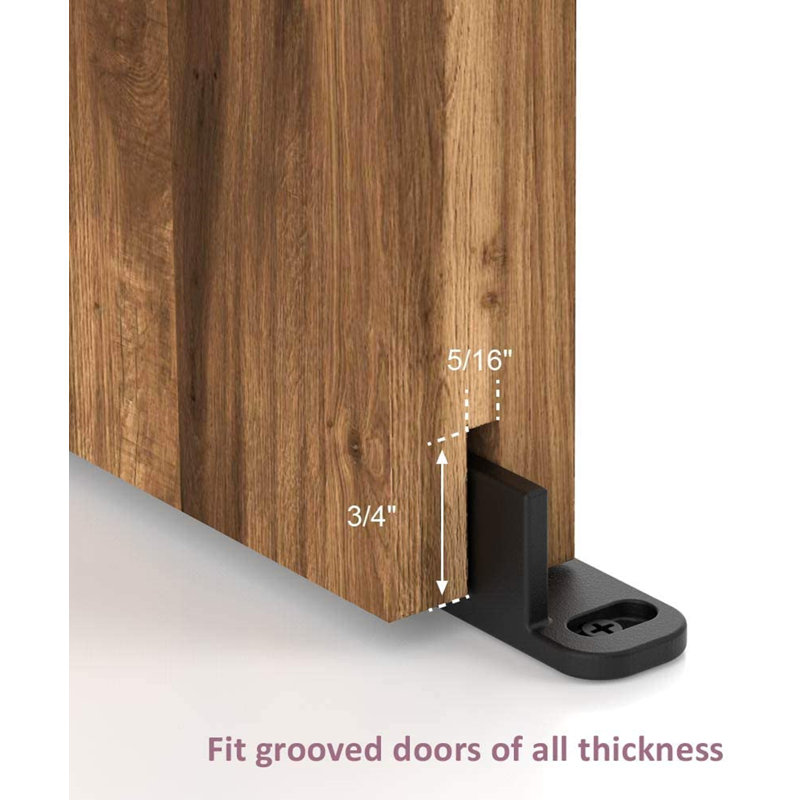 HERACLES No Groove Adjustable Sliding Door Guide, Bottom Floor Guide ...