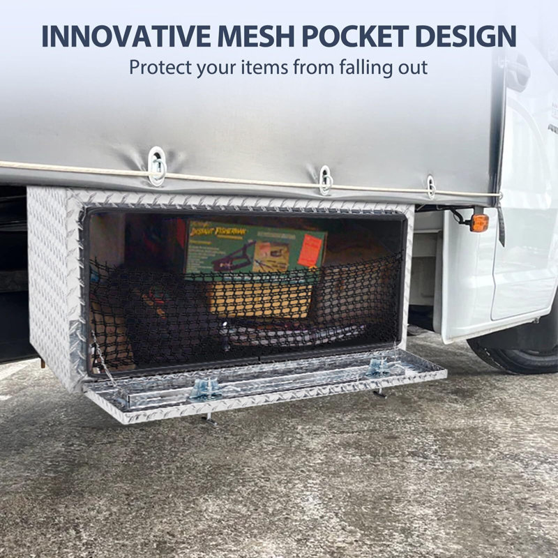 WFX Utility™ Truck Bed Tool Box Heavy Duty Aluminum With Sliding Shelf ...