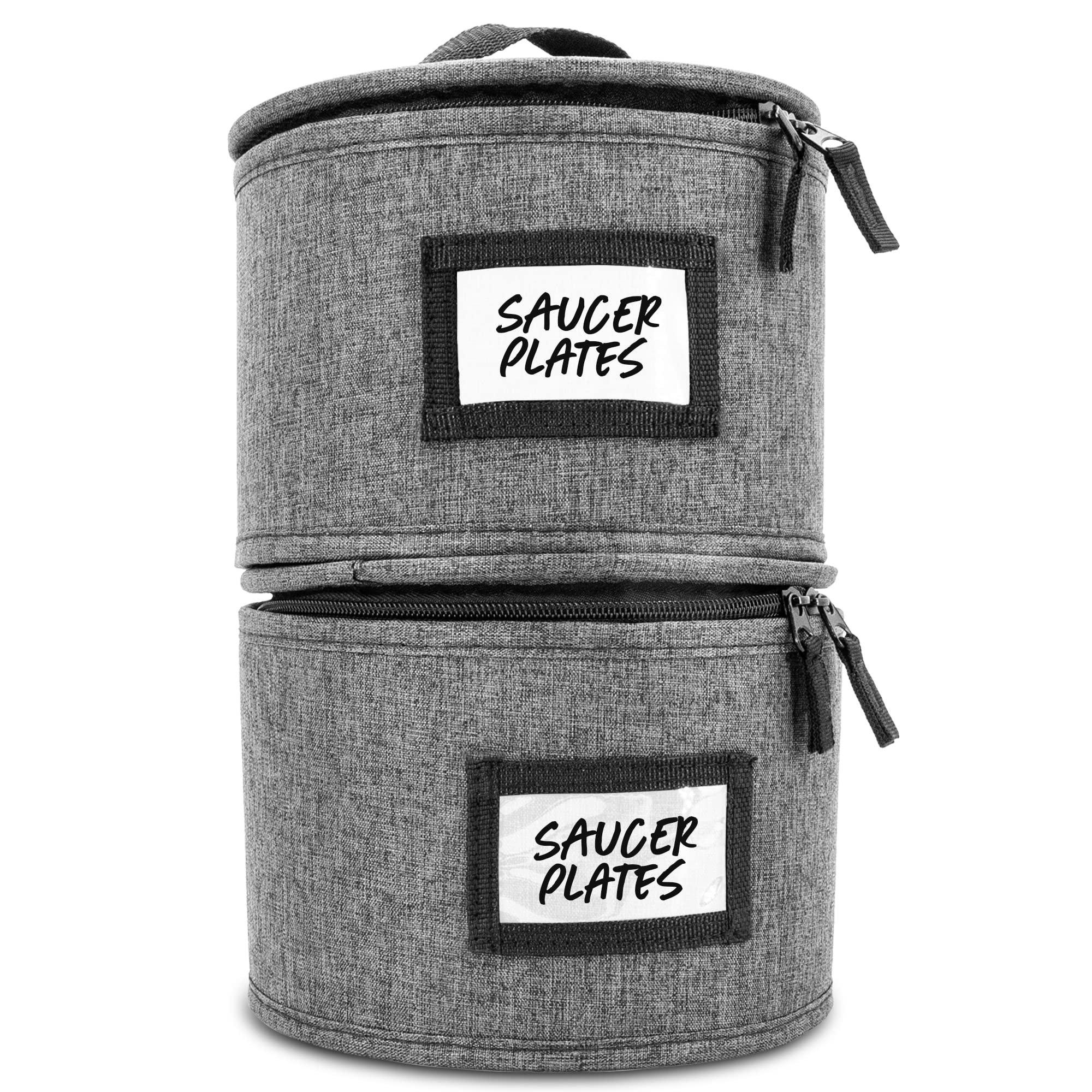 MASTER CRAFT WINDOW AND DOOR Saucer Storage With Lid, 2Pcs Hard Shell ...