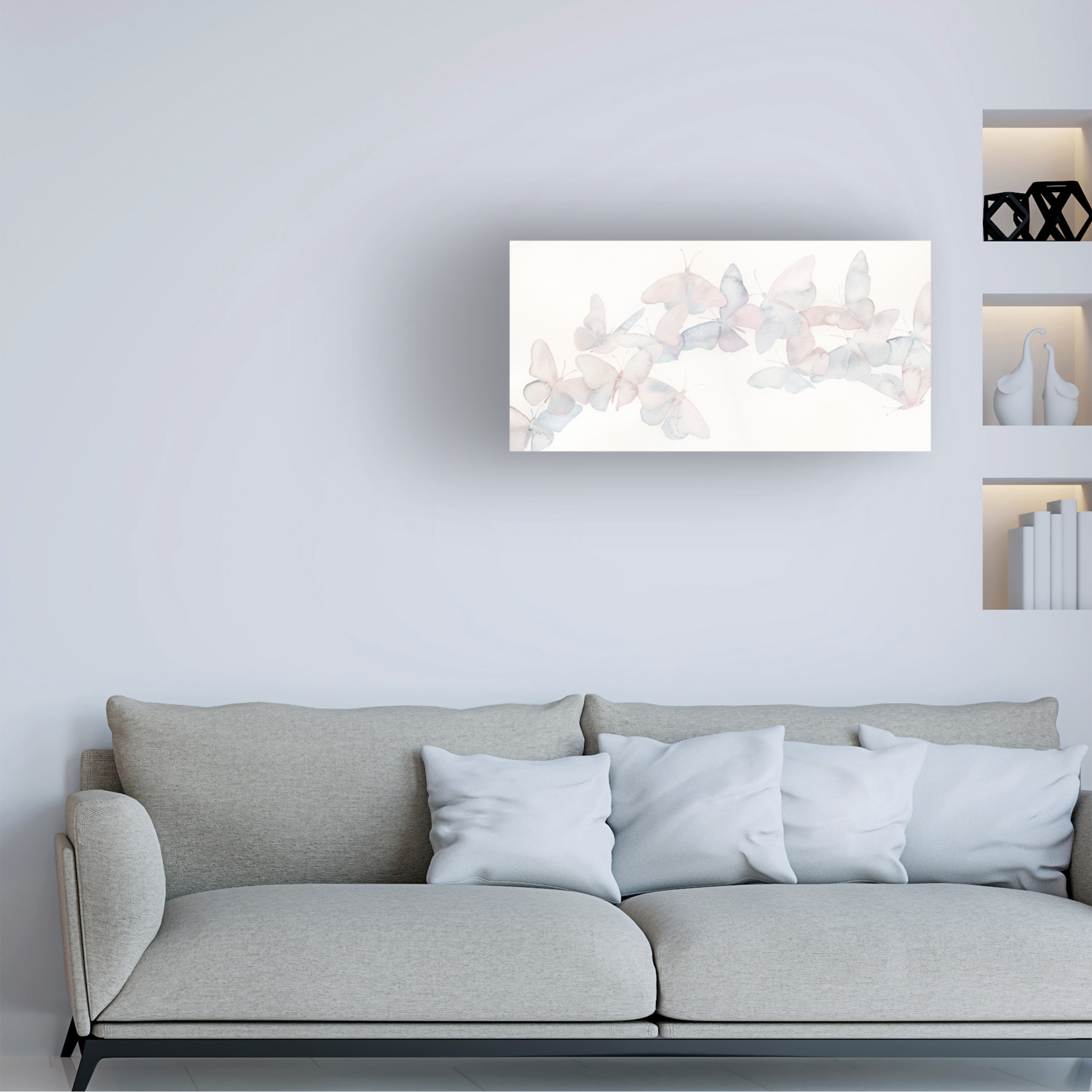 August Grove® Crystalline Butterflies III On Canvas Print | Wayfair