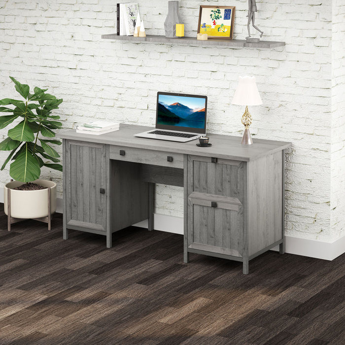 Gracie Oaks Edeline Computer Desk & Reviews | Wayfair