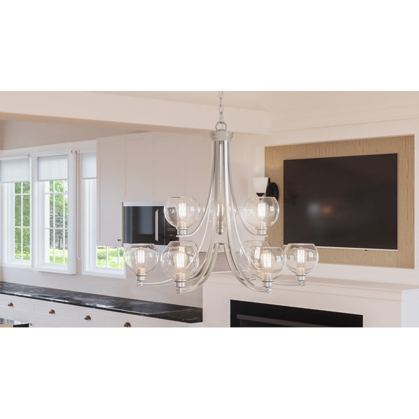 Wade Logan® Gardiner 9 - Light Dimmable Tiered Chandelier - Wayfair Canada