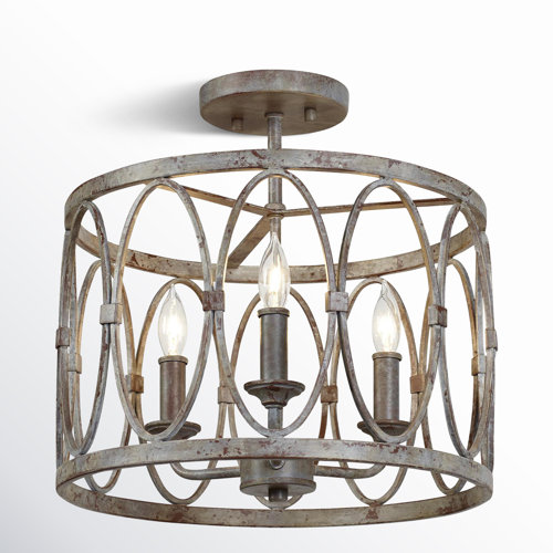Alverstone 3 Light Semi Flush Mount & Reviews | Birch Lane