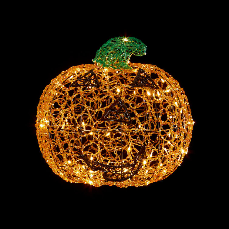The Seasonal Aisle 3D Soft Acrylic Pumpkin with LEDs | Wayfair.co.uk