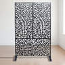 Kozyard Metal Privacy Screen Decorative Outdoor Divider with Stand ...