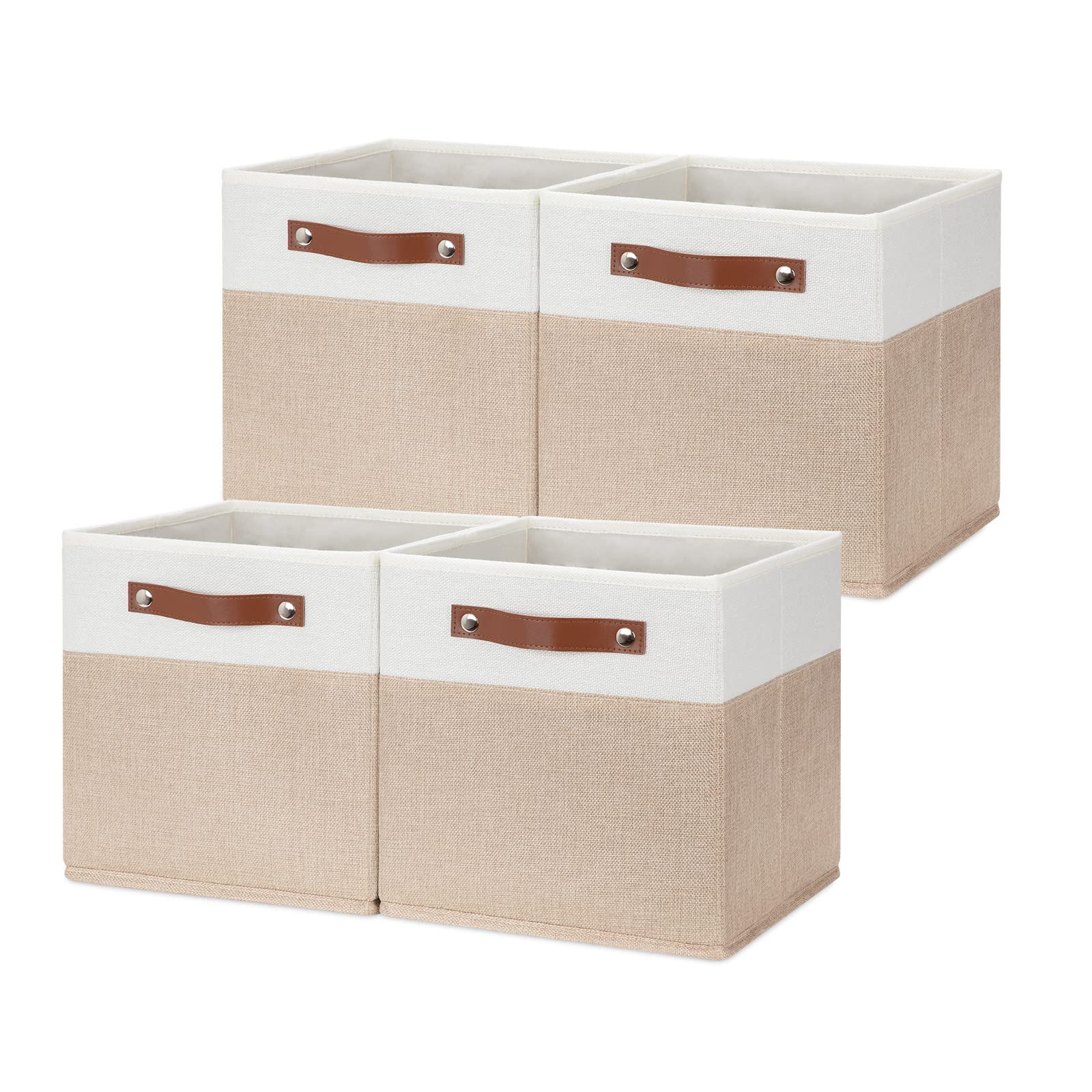 Rosecliff Heights Fabric Storage Baskets Cubes Bins For Shelves ...