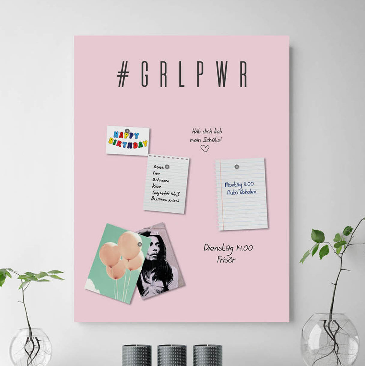 Ebern Designs Magnetic Wall Mounted Photo Memo Board | Wayfair.ie