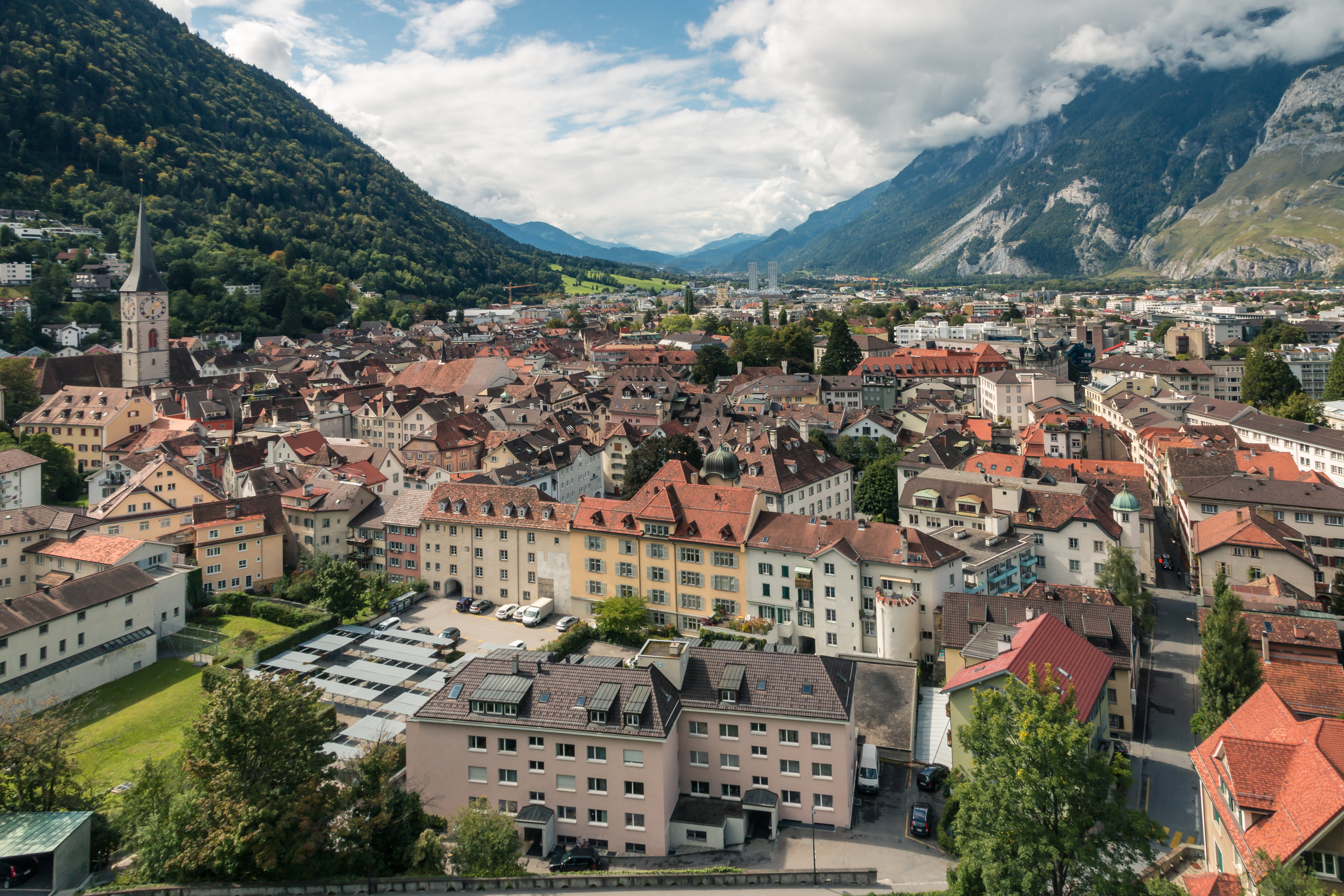 Ebern Designs Zayde Chur Town, Switzerland On Canvas Photograph | Wayfair