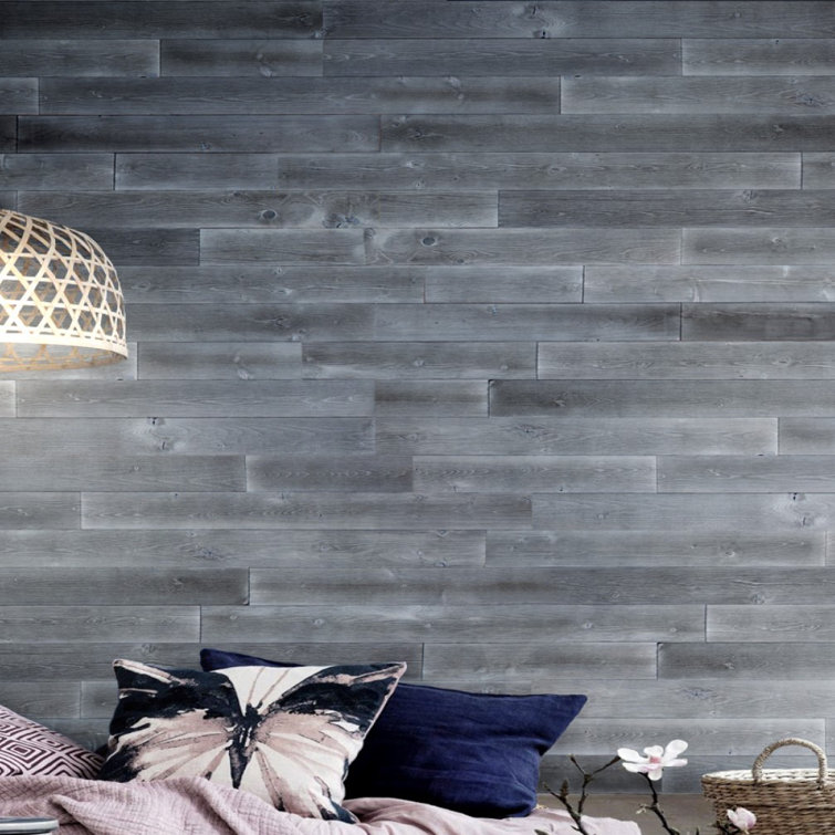 e-Joy 5" x 47" Peel & Stick Barnwood Wall Paneling & Reviews | Wayfair