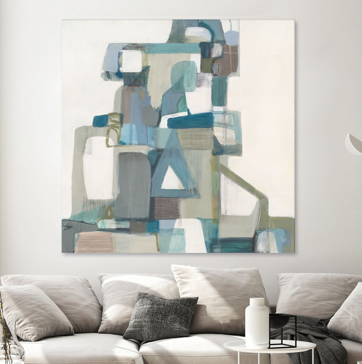 Clicart Modern Pyramid by Terri Burris - Wrapped Canvas Painting Print ...