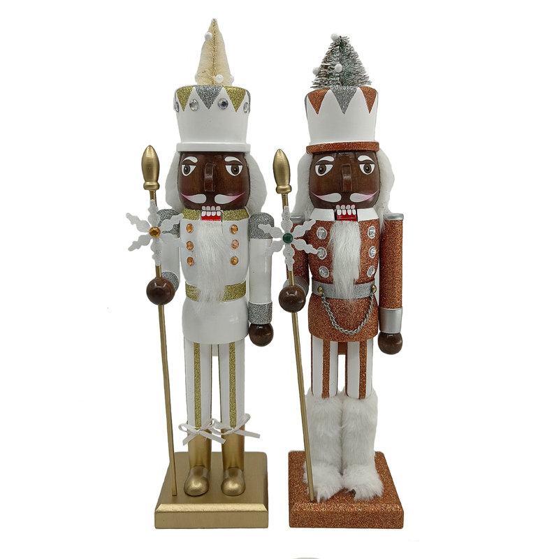 Santa's Workshop 2 Piece Nutcracker Set & Reviews | Wayfair