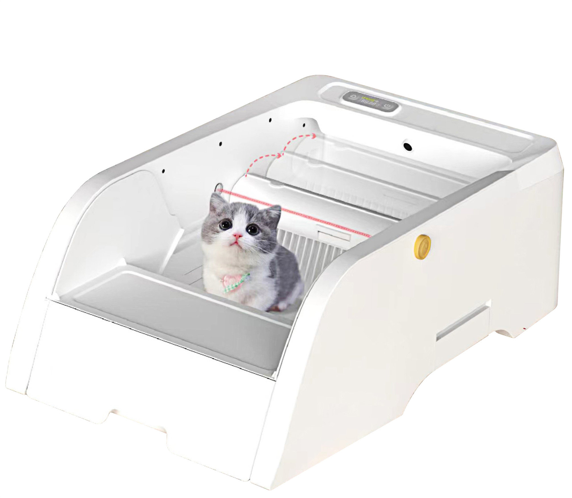 Tucker Murphy Pet™ Smart Cat Litter Box Cat Litter Box Wide Opening ...