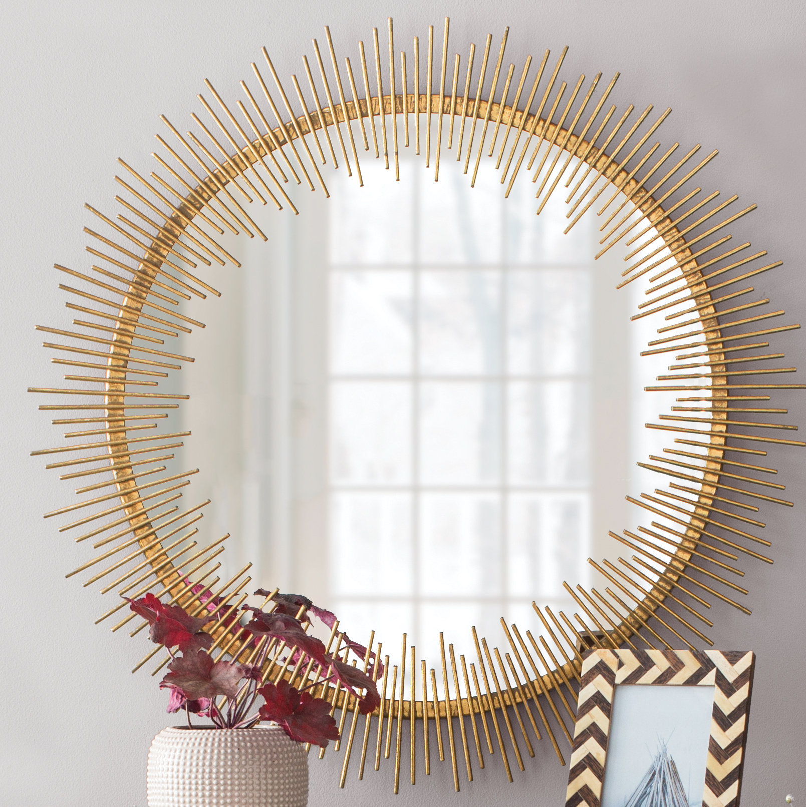 Mercer41 Wald Modern Wall Mirror & Reviews | Wayfair