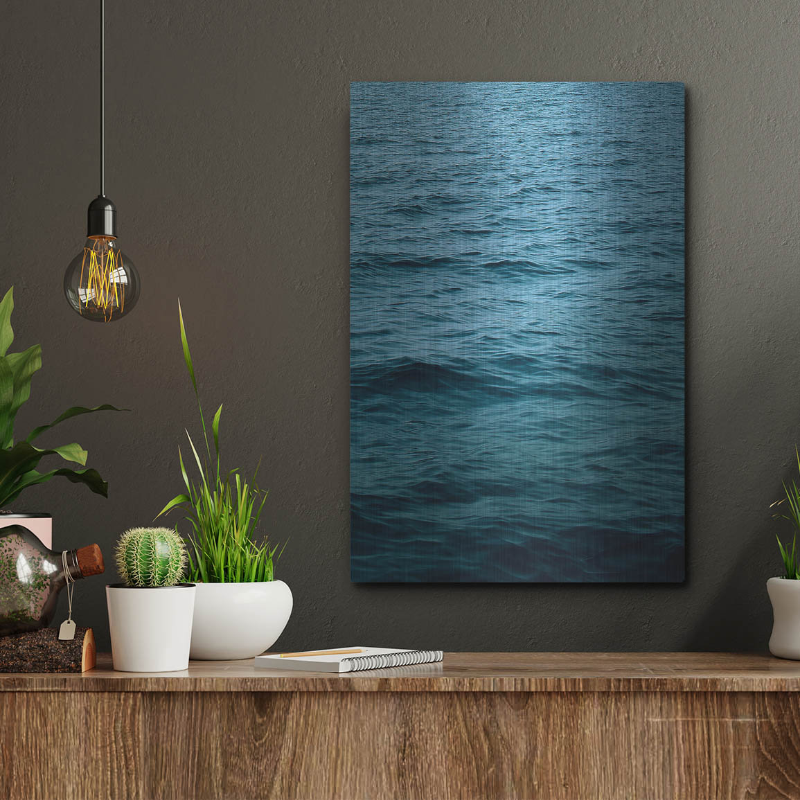 Luxe Metal Art 'Ocean 15' by Ian Winstanley Metal Wall Art | Wayfair