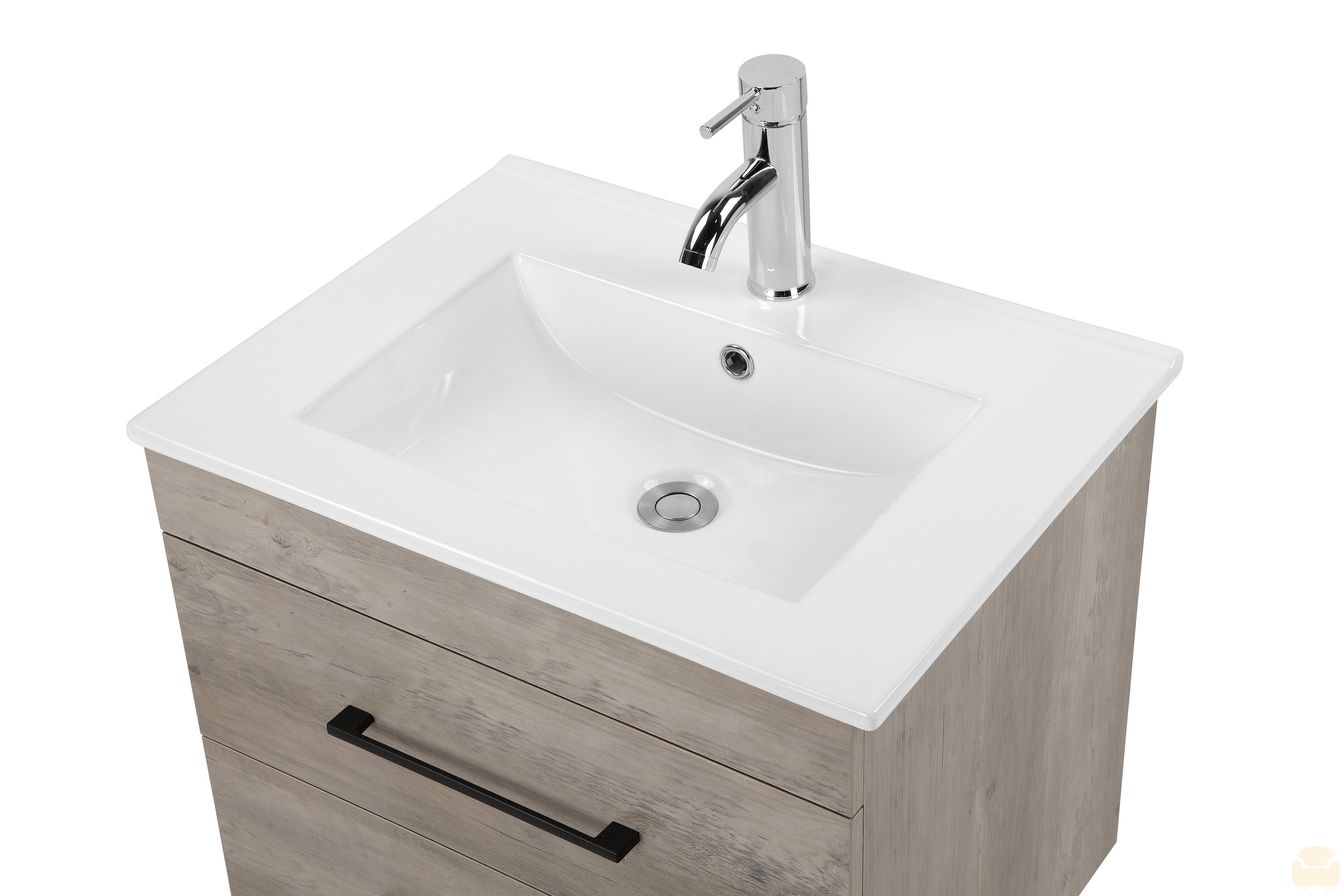 ZEZEMAOYI 32-Inch Ceramic Bathroom Sink, Fits 32-Inch Vanity,Pre ...