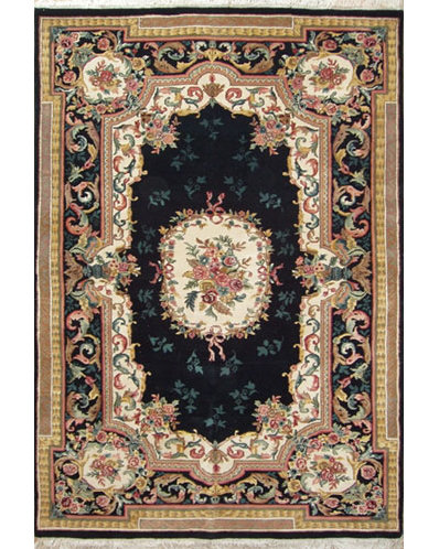 American Home Rug Co. Signature Masterpiece M009 Black Aubusson Rug ...