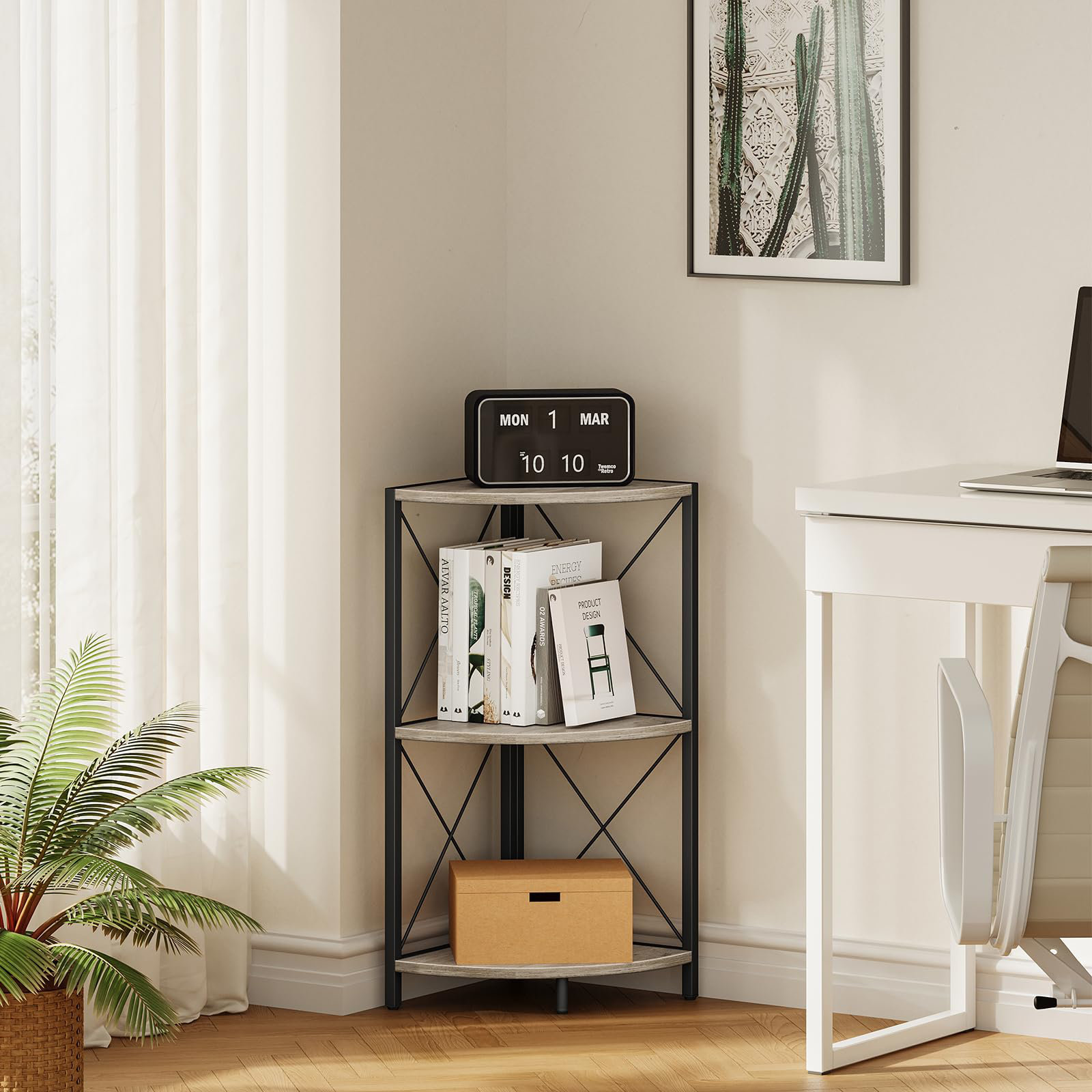 17 Stories Tablette de coin pour bureau, organisateur de rangement de ...