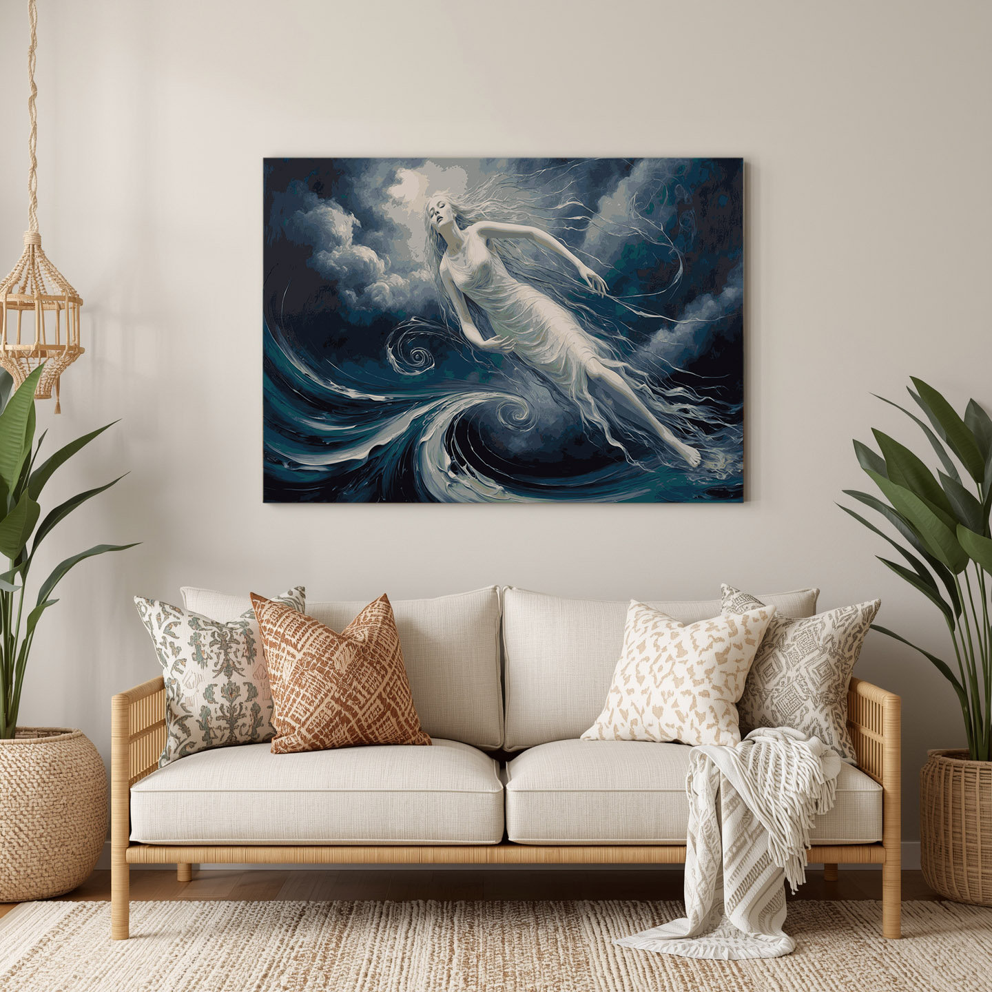 Orren Ellis SciFi Banshee ethereal spirit Gray Metal Wall Art | Wayfair