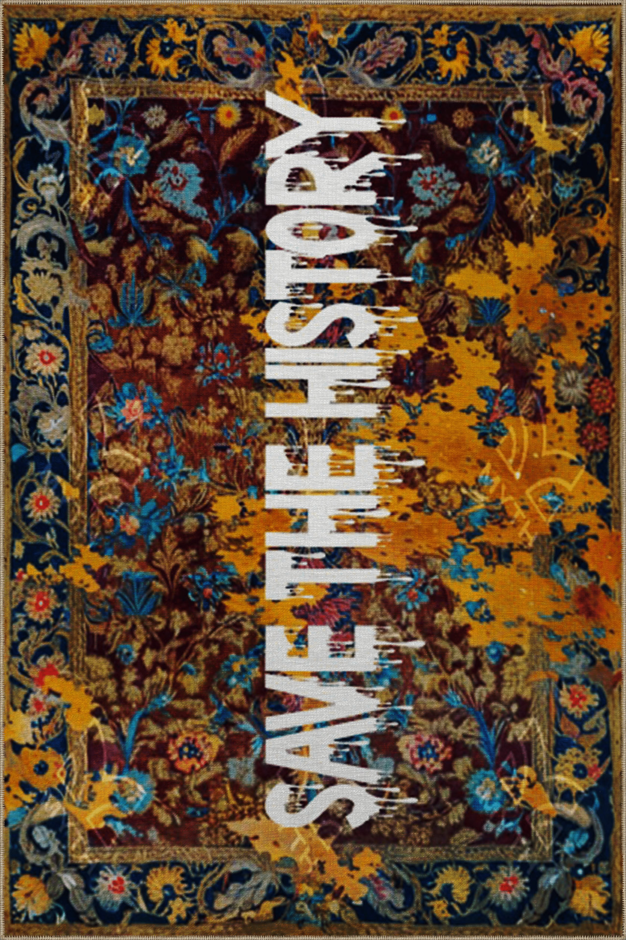 Canora Grey Written Collection "Save The History" Text Patterned Floral ...