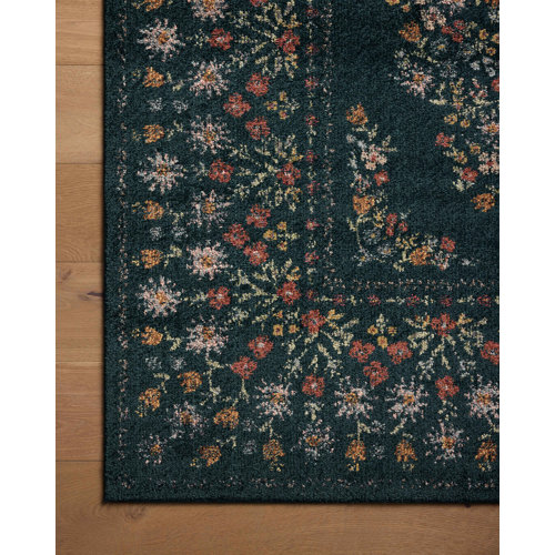 Rifle Paper Co. x Loloi Laurel Navy Area Rug & Reviews | Wayfair