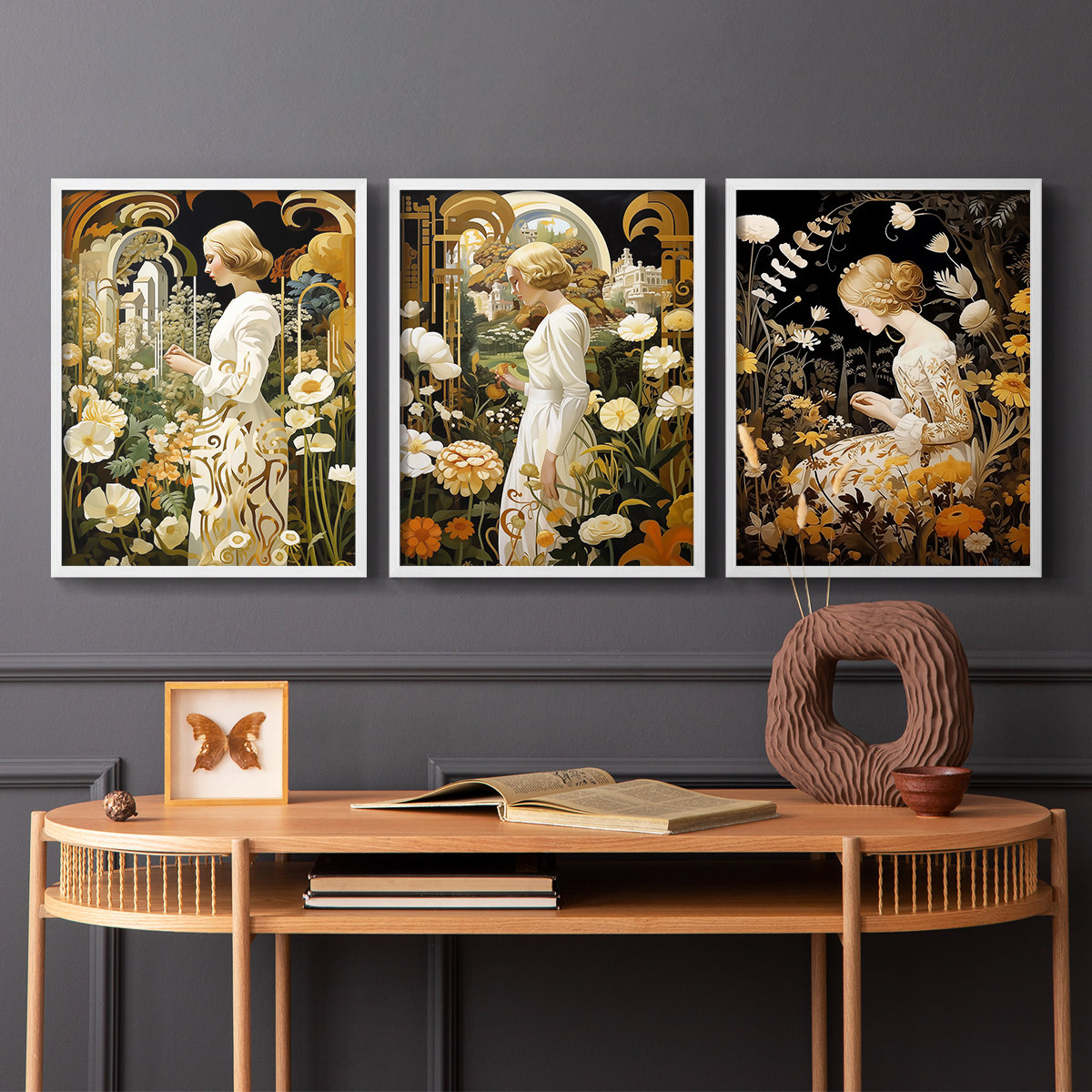 Winston Porter Feminine Series CVII -Set Of 3 Framed Giclee Prints ...