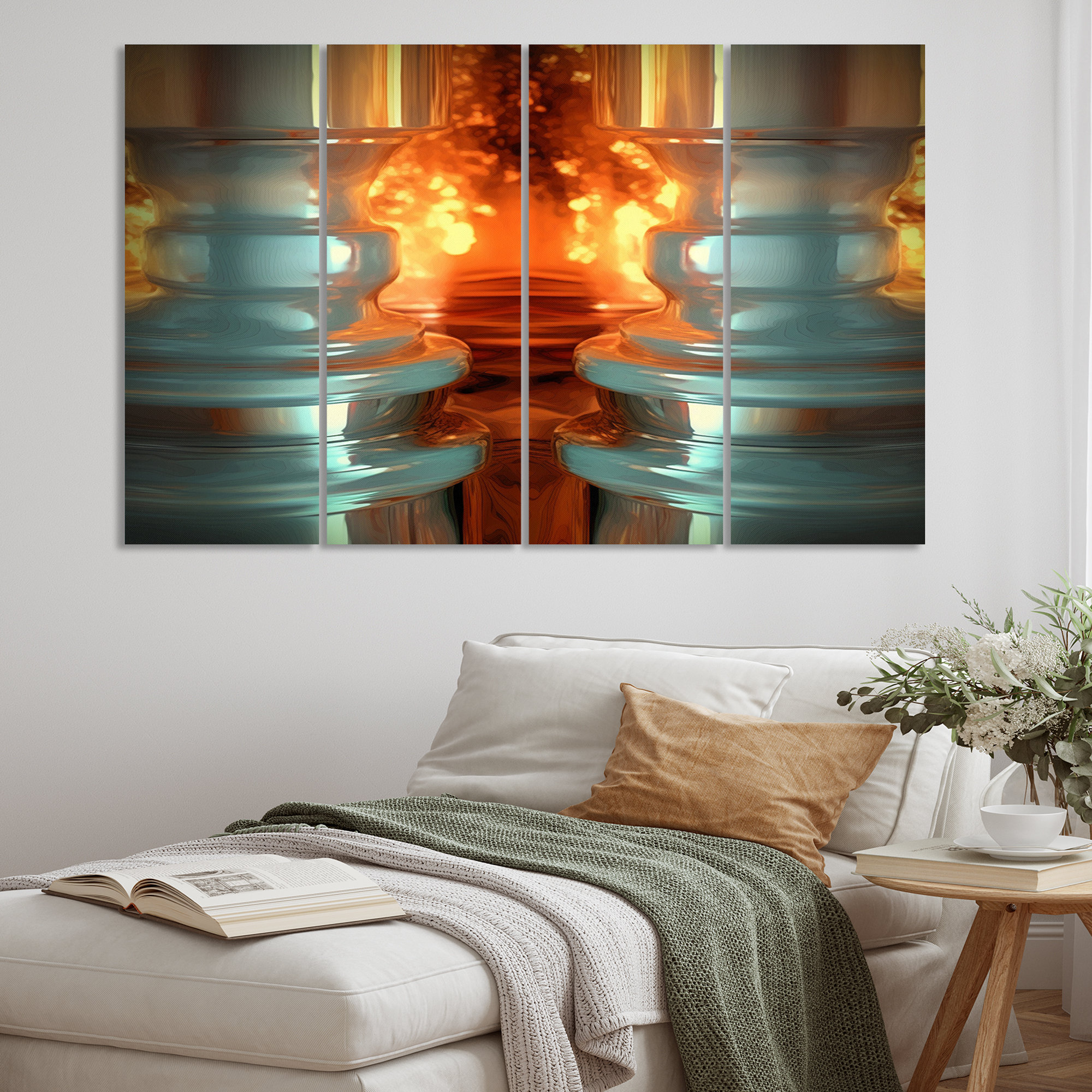 Wrought Studio™ Imminent Amber Orange Surrealist Architecture ...