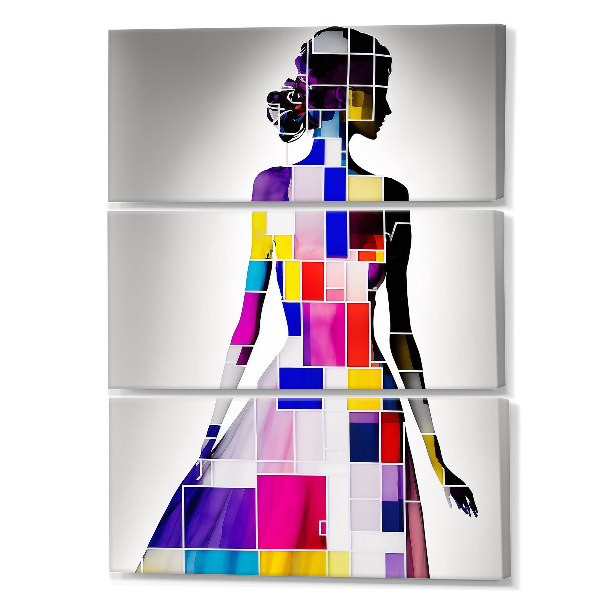 George Oliver Silhouette Of Cubist Dress II " Silhouette Of Cubist ...