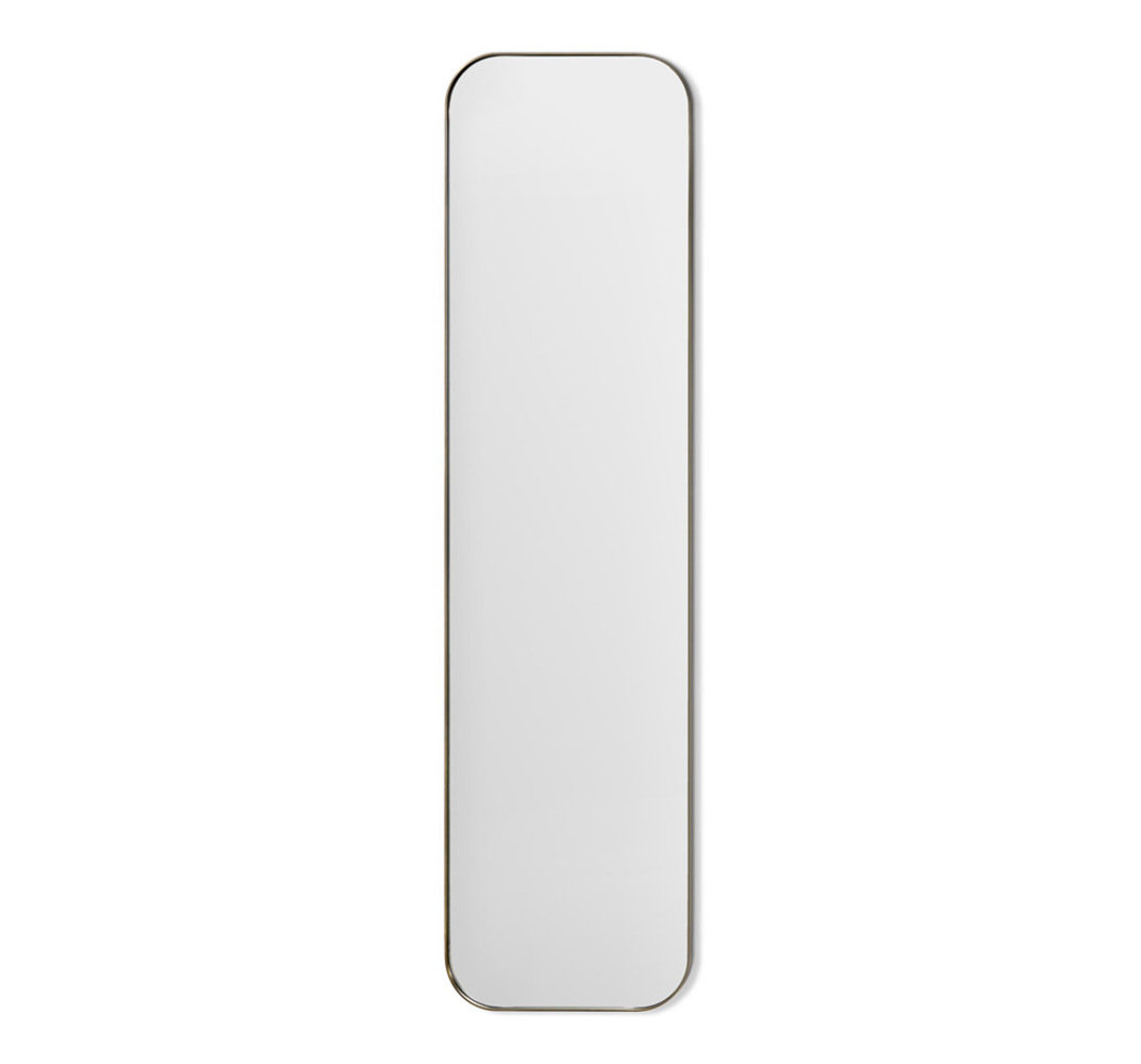 Interlude Aalina Stainless Steel Rectangle Floor Mirror | Wayfair