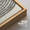 IDEA4WALL Line Art Geometric Wood Tree Ring Framed On Canvas 3 Pieces ...