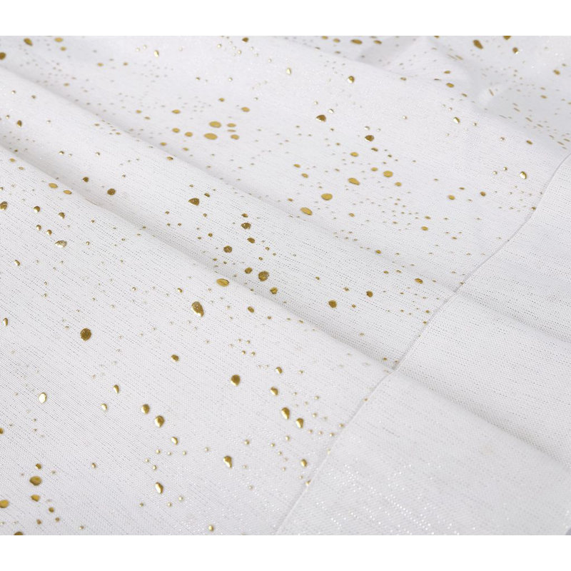 Mercer41 Sharbil Rectangle Vintage Abstract Gold Foil Spots Polyester ...
