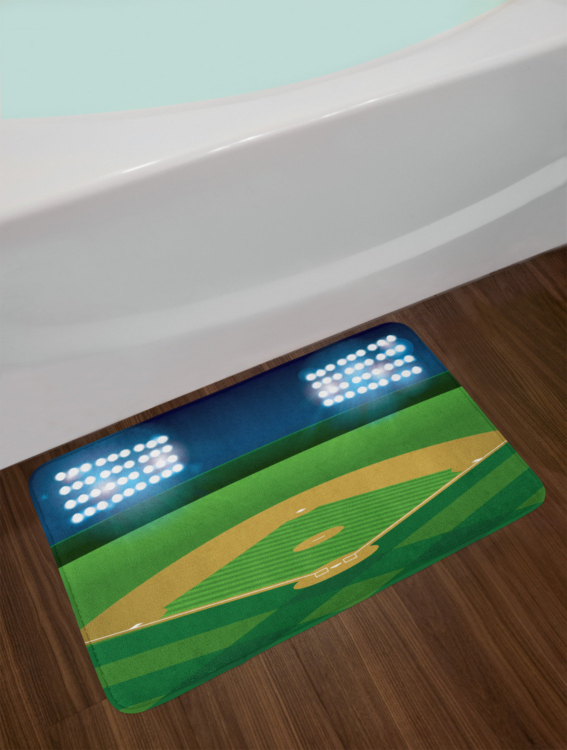 East Urban Home Coonish Scene of Stadium with Heavy Spots and Fild ...