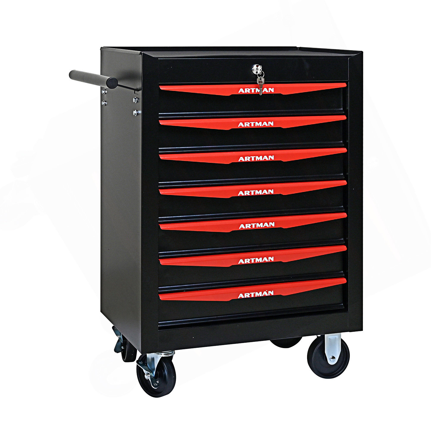 17 Stories Rolling Metal Tool Chest With 7 Drawers, 7-Drawer Tool Chest ...