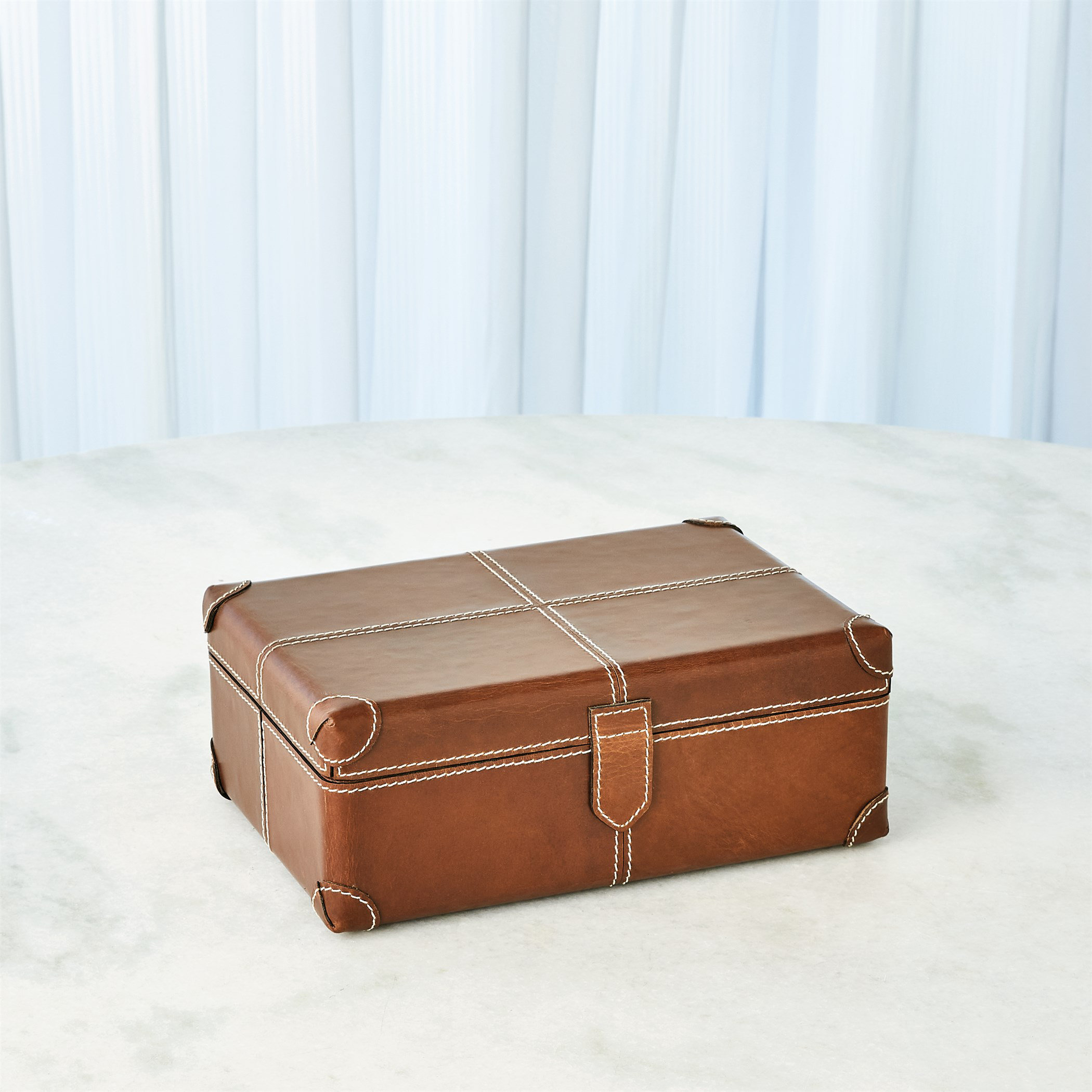 Signature III Emporium Home Leather Decorative Box | Wayfair