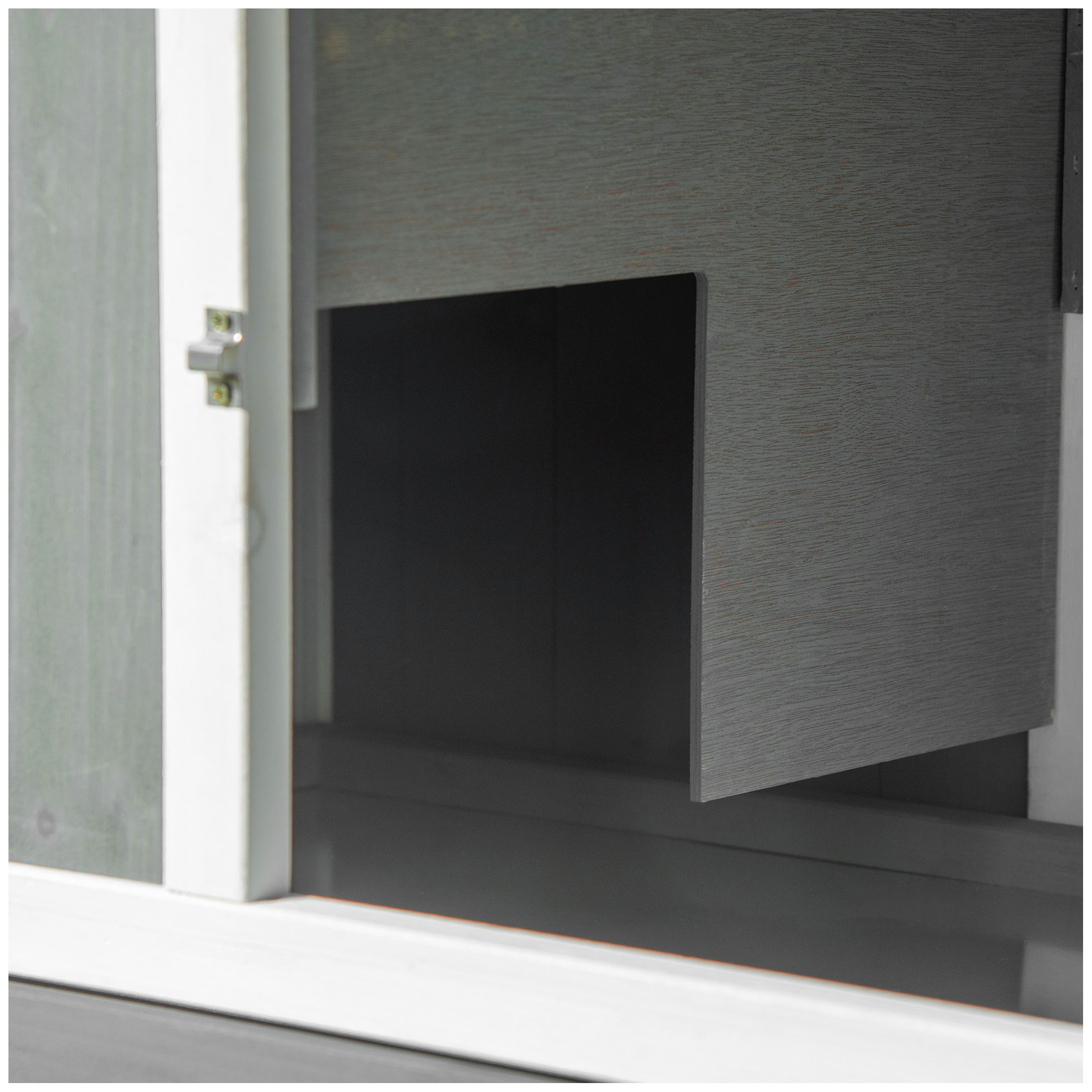 Taroo Clocks Wooden Rabbit Hutch, Outdoor Large Rabbit Cage with Run ...