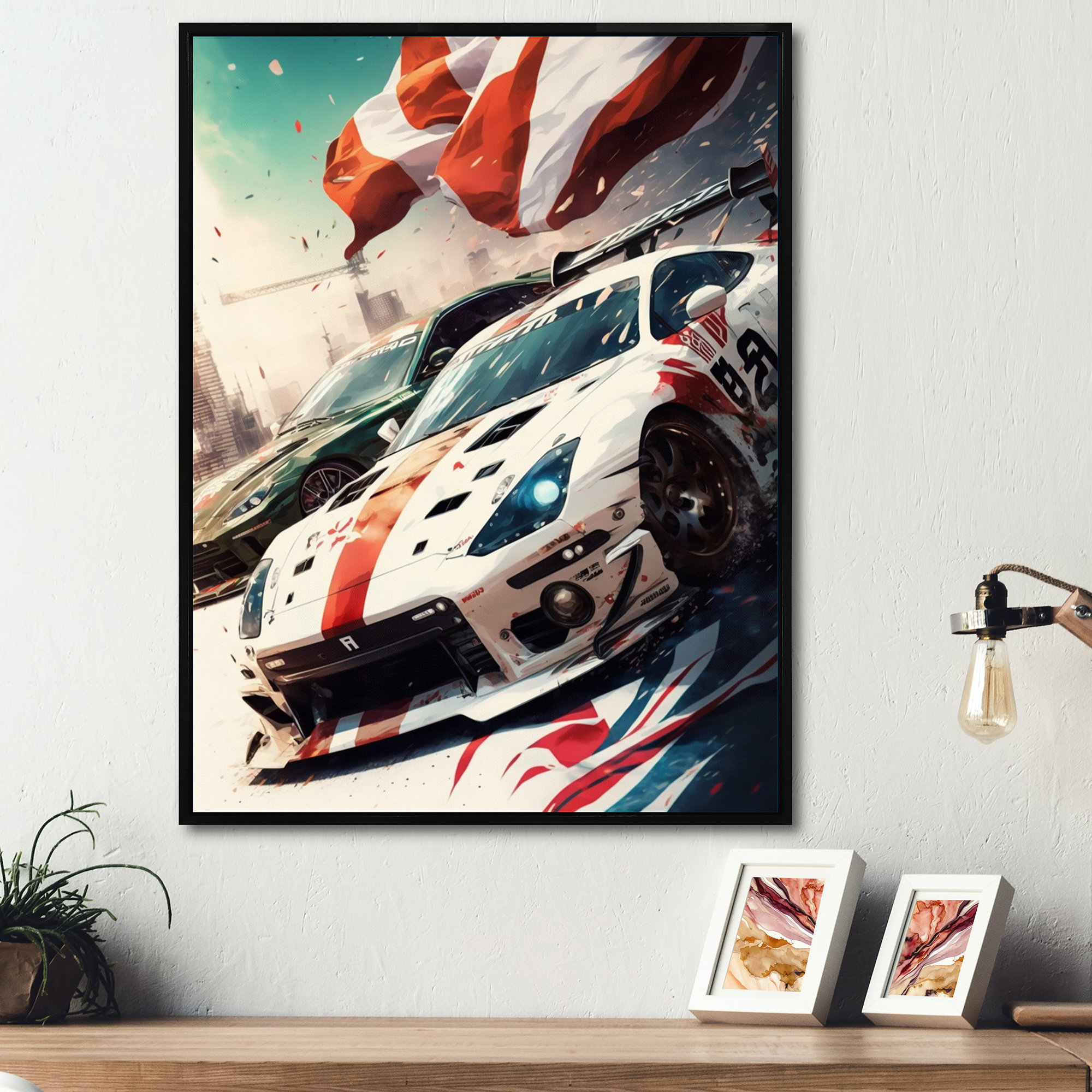 Ebern Designs Tokyo Japan Driving Car IV - Modern Canvas Wall Art | Wayfair