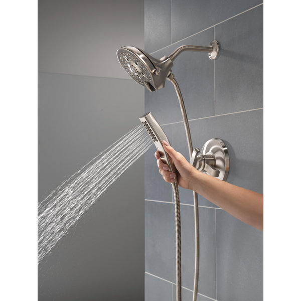 Delta Tetra 17 Series Dual-Function Shower Faucet Trim, In2ition Shower ...