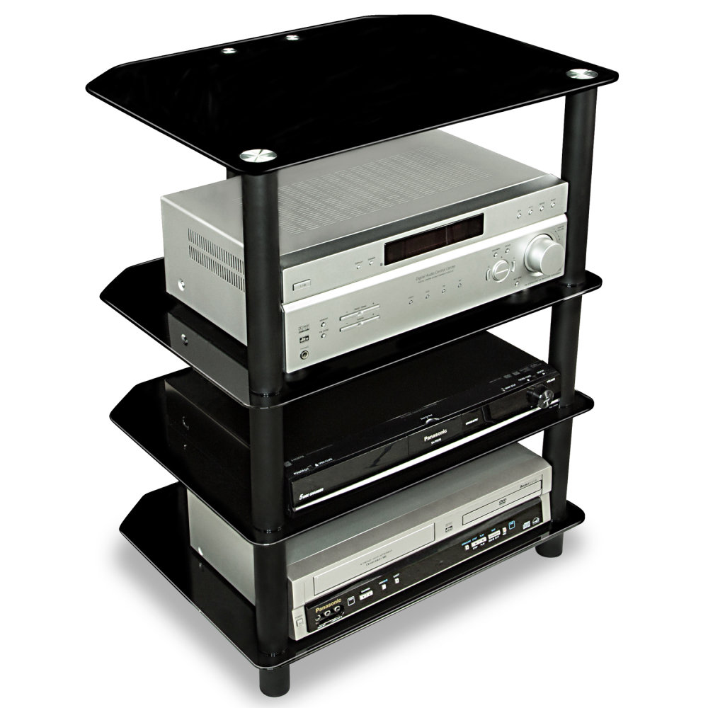Mount-it Mount-It! AV Component Media Stand | Audio Tower & Media ...