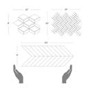 TileBar Eternal Chevron Birch Matte Porcelain Mosaic Tile | Perigold