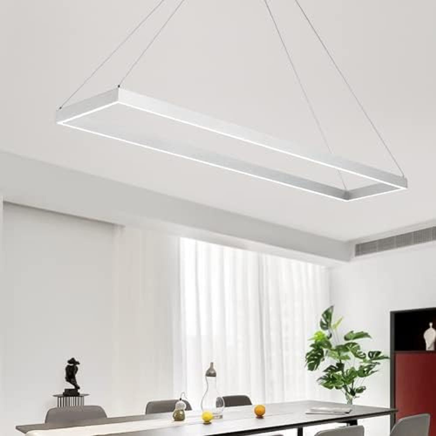 Latitude Run® Modern Led Chandelier Linear Rectangle Chandelier Modern ...