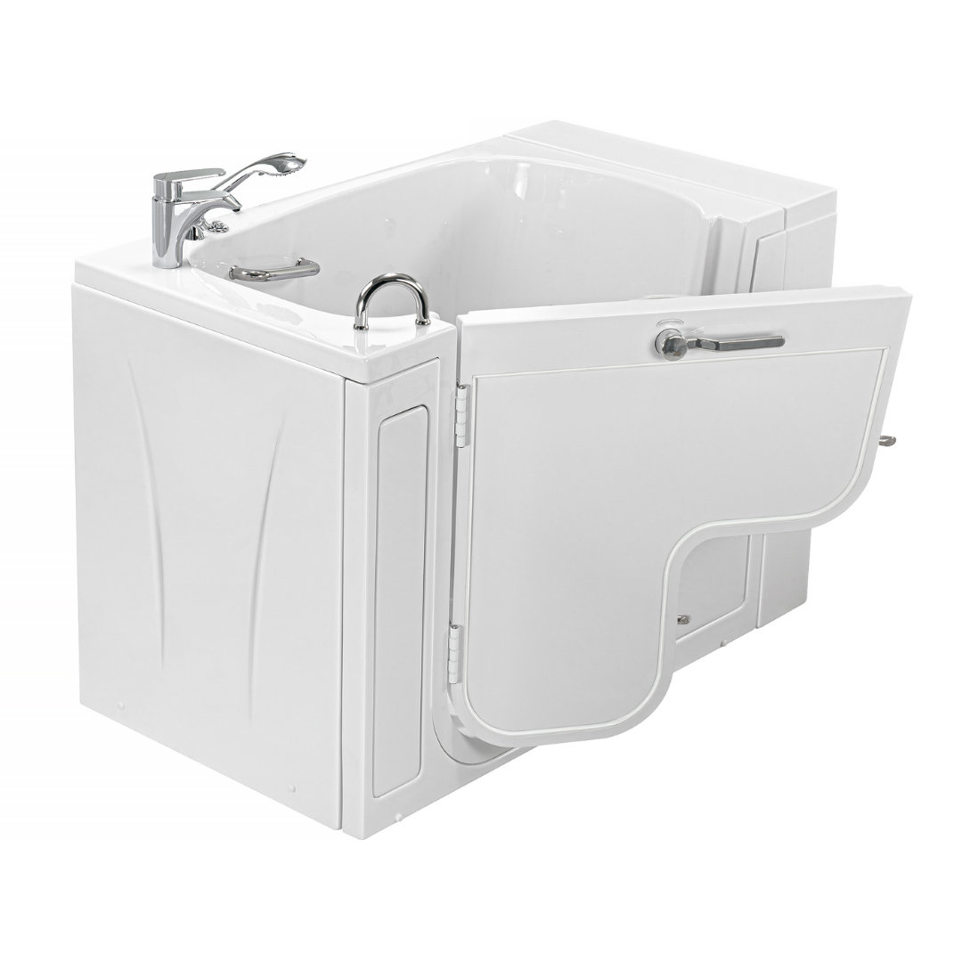 Ella Walk In Baths 52" X 30" Walk in Combination Acrylic Bathtub with ...